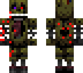 Ignited SpringTrap With Blood | Minecraft Skin