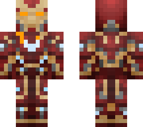 Iron man crying | Minecraft Skin