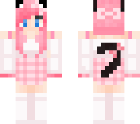 Pink Cat girl | Minecraft Skin