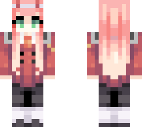 002 darling in the franxx | Minecraft Skin
