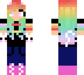 Rainbow Gamer | Minecraft Skin