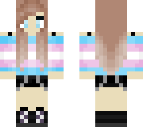 Trans Pride girl | Minecraft Skin