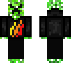 angry creeper with prestonz merch 2 | Minecraft Skin