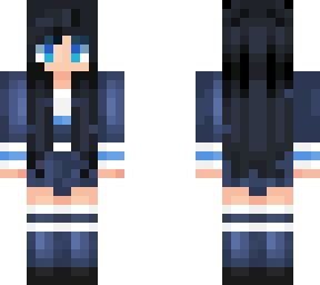 Anime girl minecraft skin layout - streetnom