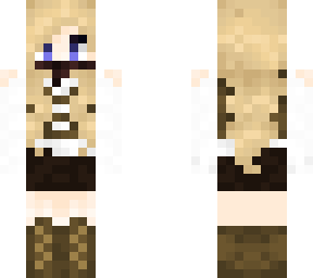 Blond thief girl | Minecraft Skin