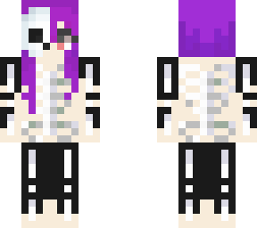 Skeleton girl (Skintober 2018) | Minecraft Skin