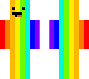 rainbow noob | Minecraft Skin