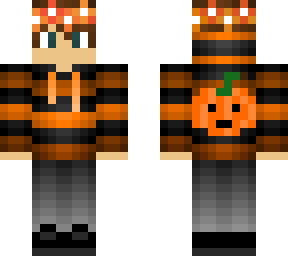 boy pumpkin halloween cute | Minecraft Skin
