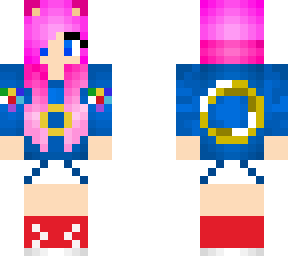 Sonic Girl Minecraft Skins
