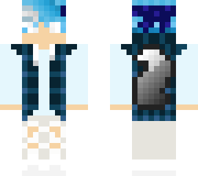 Blue Wolf Boy Minecraft Skin