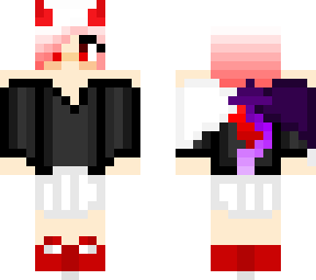 Half demon half angel Halloween skin | Minecraft Skin