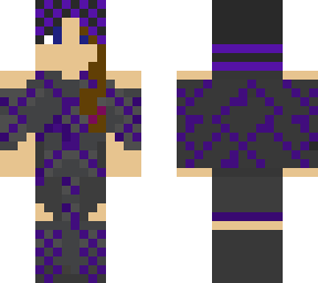Purple Warrior Girl | Minecraft Skin