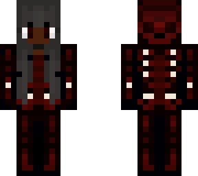 red Skeleton | Minecraft Skin