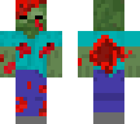 bloody zombie | Minecraft Skin