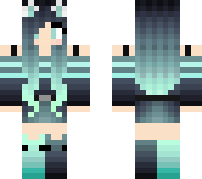 blue cat girl | Minecraft Skin