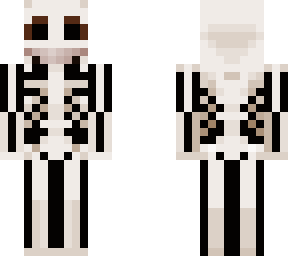 Copy Plz - Anatomy of a Minecraft Girl - Skeleton Base | Minecraft Skin