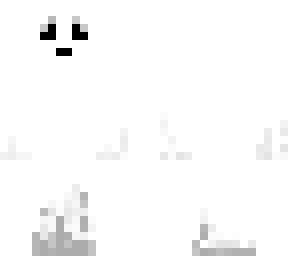 Simple ghost Halloween skin | Minecraft Skin
