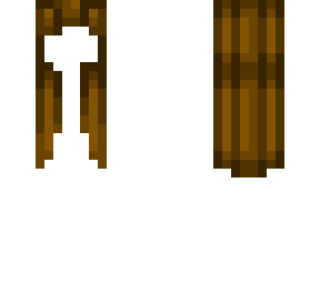 Brown long hair template | Minecraft Skin