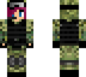 Edit/British army soldier/female | Minecraft Skin