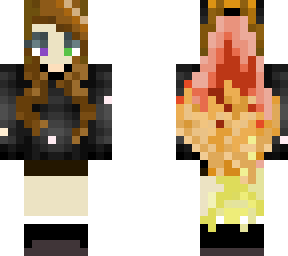 fire ponytail | Minecraft Skin