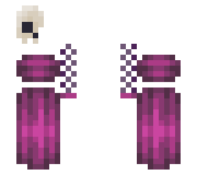 Purple Skirt Outfit Base | Minecraft Skin