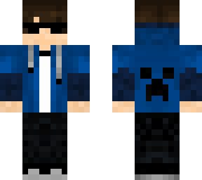 AWESOME BLUE HOODIE BOY!!!!! | Minecraft Skin