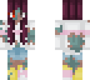 Infected Zombie Girl | Minecraft Skin
