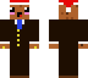 Reicher Cookie mit Weinachtsmtze | Minecraft Skin