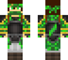 Green Thunder Samurai | Minecraft Skin