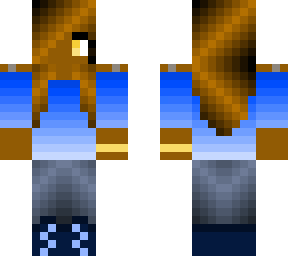 blue w/ gold bracelet | Minecraft Skin