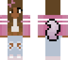 Cute Mixed Girl | Minecraft Skin