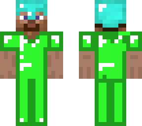 Diamond & Emerald Steve | Minecraft Skin