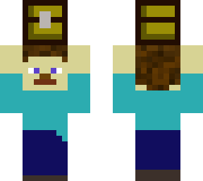 Steve Holding A Chest | Minecraft Skin