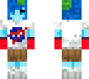 earth chan boxing (blue) | Minecraft Skin