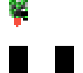 Zombie with creeper mask tuxedo | Minecraft Skin
