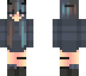 blue girl skin | Minecraft Skin