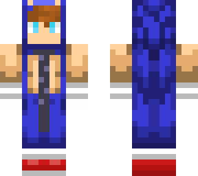 Sonic Zipper-Up Onesie | Minecraft Skin