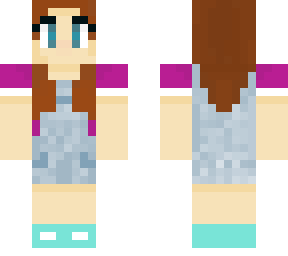 girl in overalls | Minecraft Skins