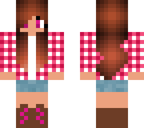 Pink Cow Girl | Minecraft Skin