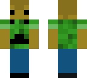 8-Bit Creeper Shirt | Minecraft Skin