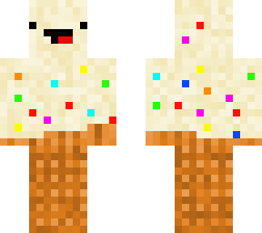 Vanilla ice cream with sprinkles | Minecraft Skin