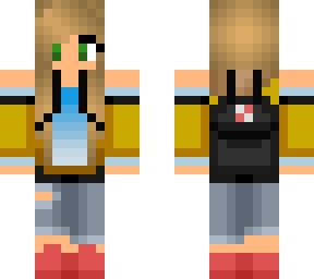 Rockstar chica human form | Minecraft Skin