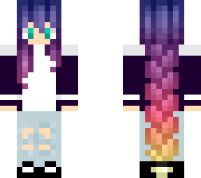 Ombre Braid | Minecraft Skin