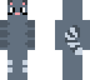 Grey Tabby Cat | Minecraft Skin