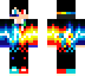 fire and ice skin | Minecraft Skin