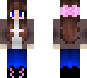 Pink bow | Minecraft Skin