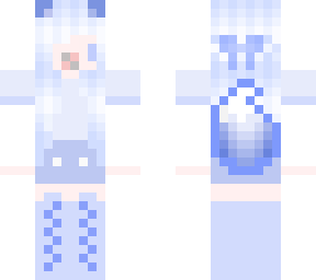 ghost girl wolf fox | Minecraft Skins