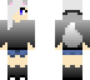 Ice Fox Girl | Minecraft Skin