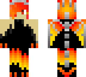 male fire dragon (edited) | Minecraft Skin