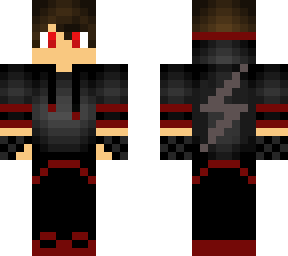 Red Lightning Boy | Minecraft Skin